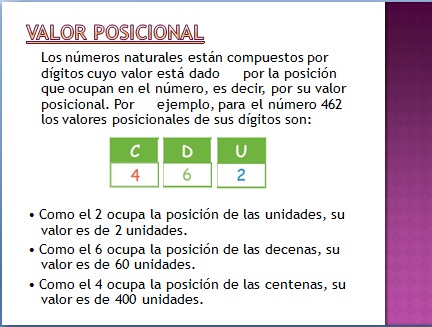 PEKES BRILLANTES : 2.1 Valor posicional