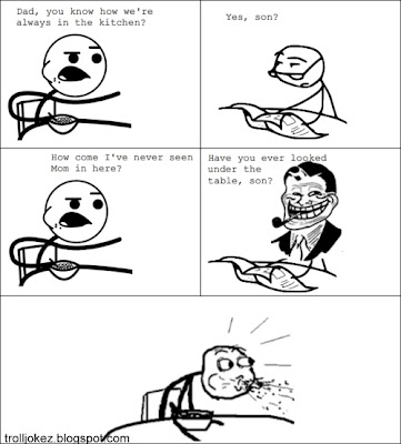 Here You will find many troll jokes.: Under The Table - Cereal Guy Comic