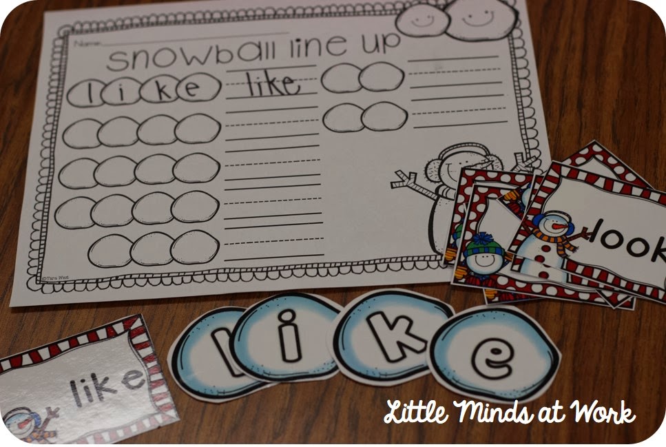 Winter Literacy Centers - Little Minds at Work