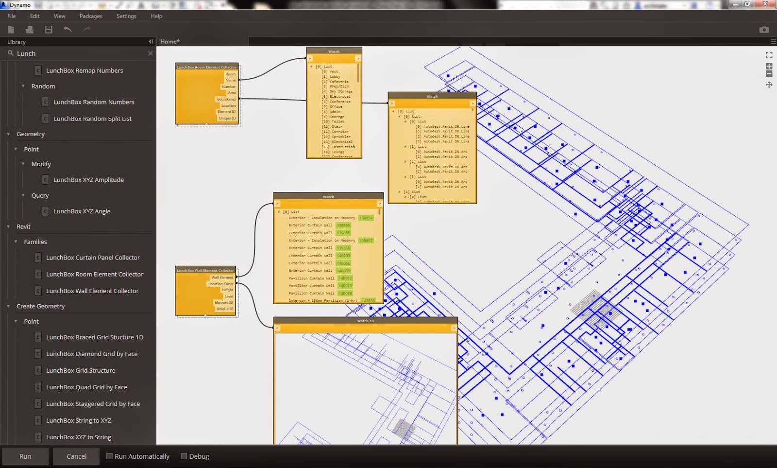 The Proving Ground by Nathan Miller: LunchBox for Dynamo: Bring your BIM into your Algorithm