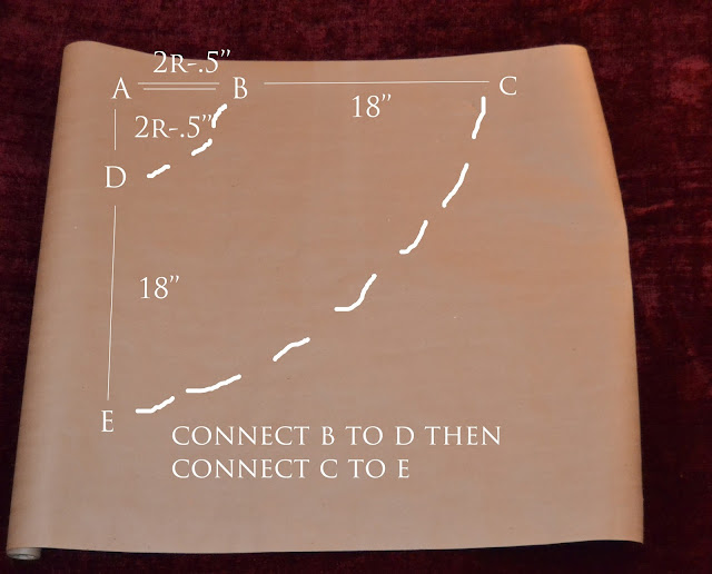 The Crafty Novice How To Draft A 1 2 Circle Skirt Pattern the-crafty-novice-how-to-draft-a-1-2-circle-skirt-pattern
