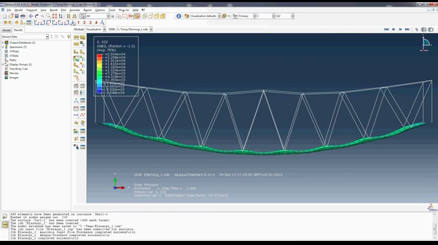 Civil Engineering Portal: Abaqus Tutorial: steel truss pedestrian bridge