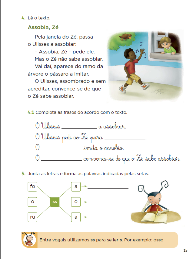 Atividades para Imprimir com SS. - SÓ ESCOLA