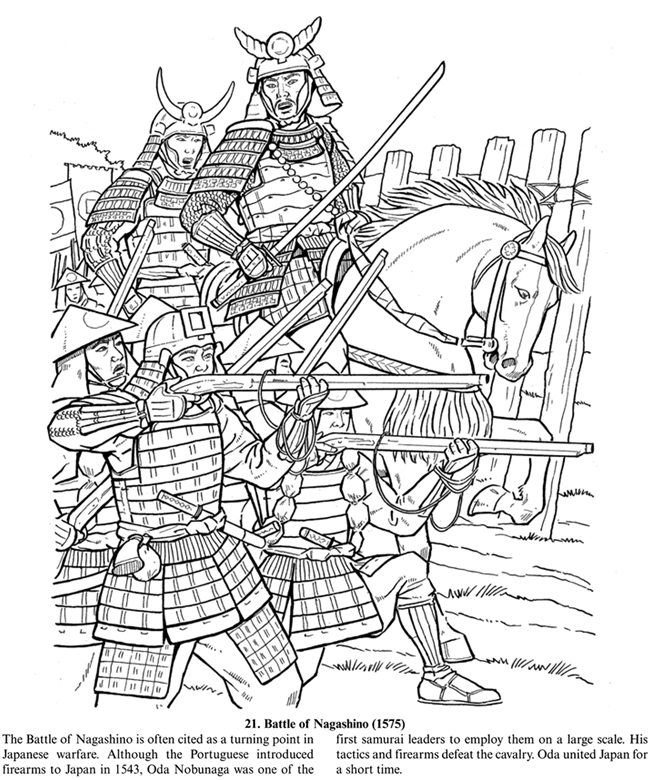 Japanese Samurai Coloring Pages Sketch Coloring Page