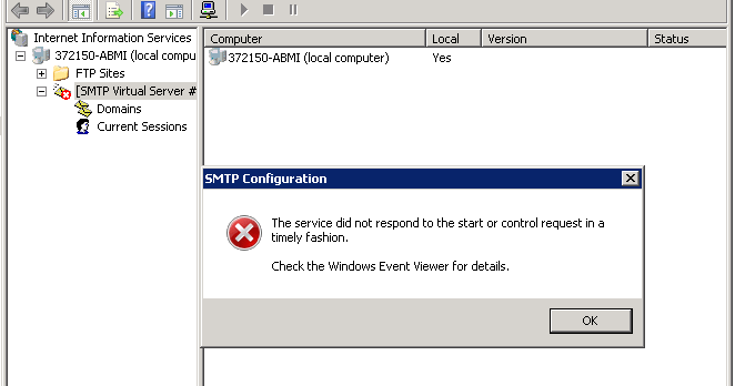 Computer Cabal SMTP Server Won t Start On Windows Server 2008 computer-cabal-smtp-server-won-t-start-on-windows-server-2008