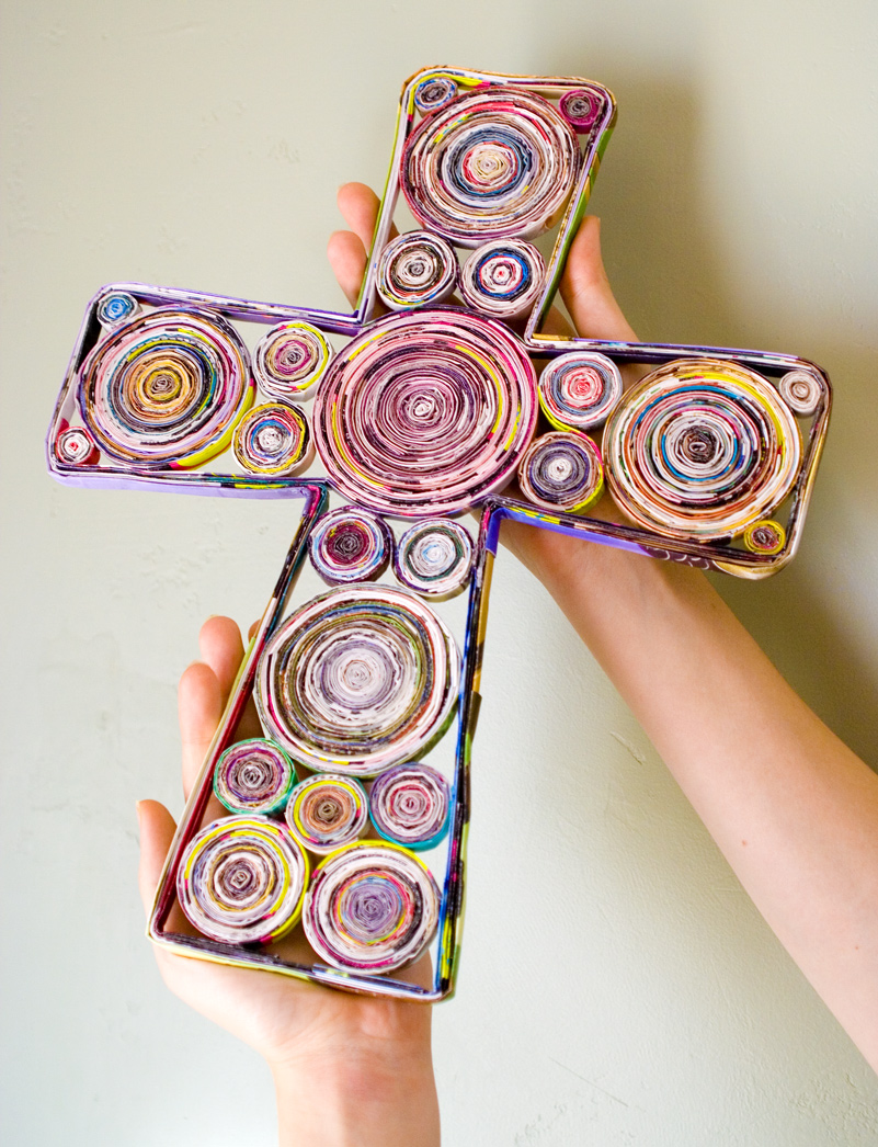 Easy and inexpensive mosaic crosses kids can make to give as gifts for ...
