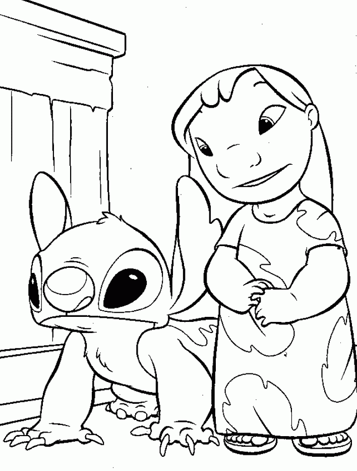 Lilo E Stitch para colorir | desenhos para pintar e imprimir
