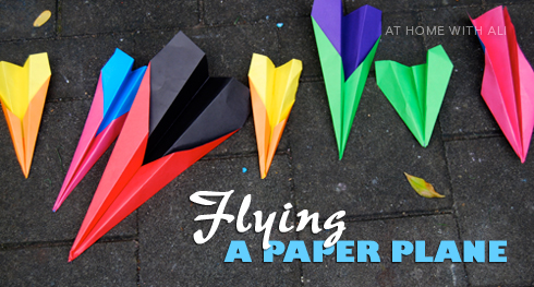 At home with Ali: Fun with paper planes