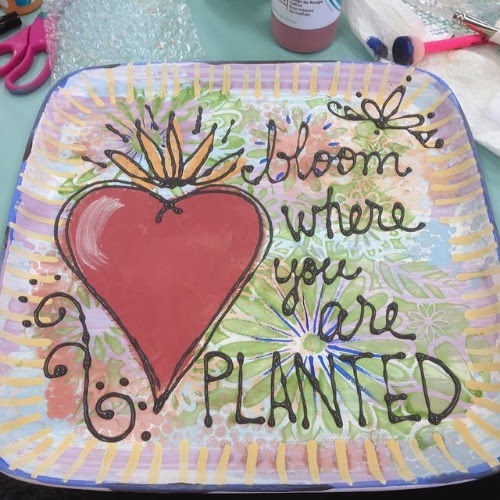 Ceramic Affirmation Plates - Crafty Chica