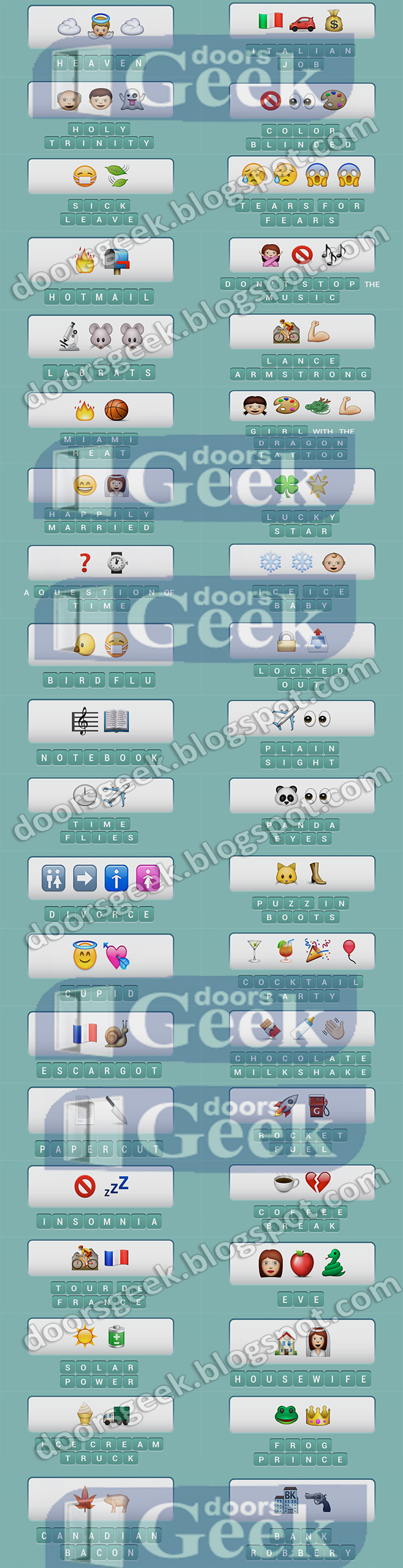 Emoji Answers Level 9