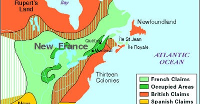 New France And New Spain Map - United States Map