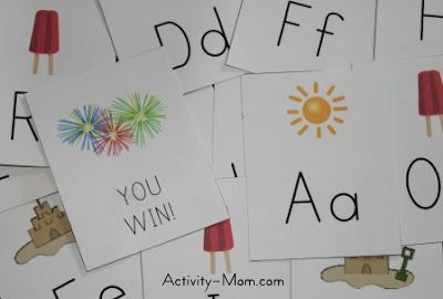Summer Alphabet Game (printable) - The Activity Mom