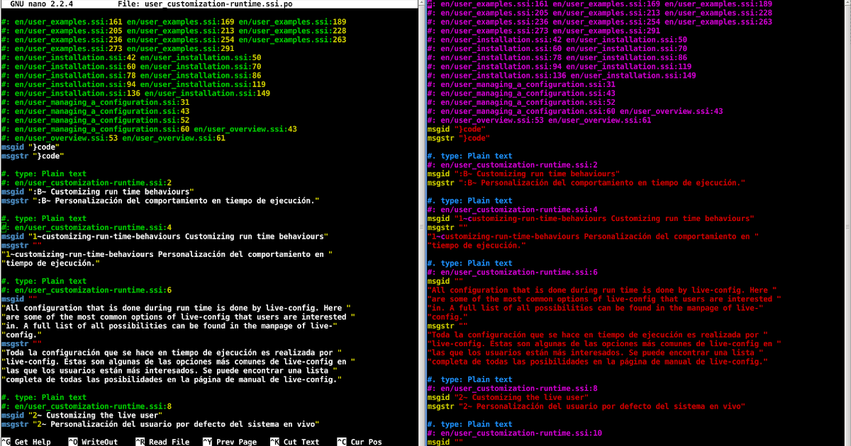 chals: Syntax highlight: nano vs. vim chals: Syntax highlight: nano vs. vim