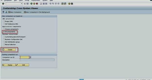 SAP Basis For Beginner: Compare the customizing settings between the 2 systems/clients with SCU0