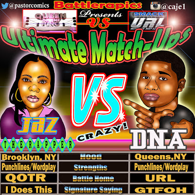 BATTLERAPICS: Ultimate Match-Ups Jaz The Rapper VS DNA