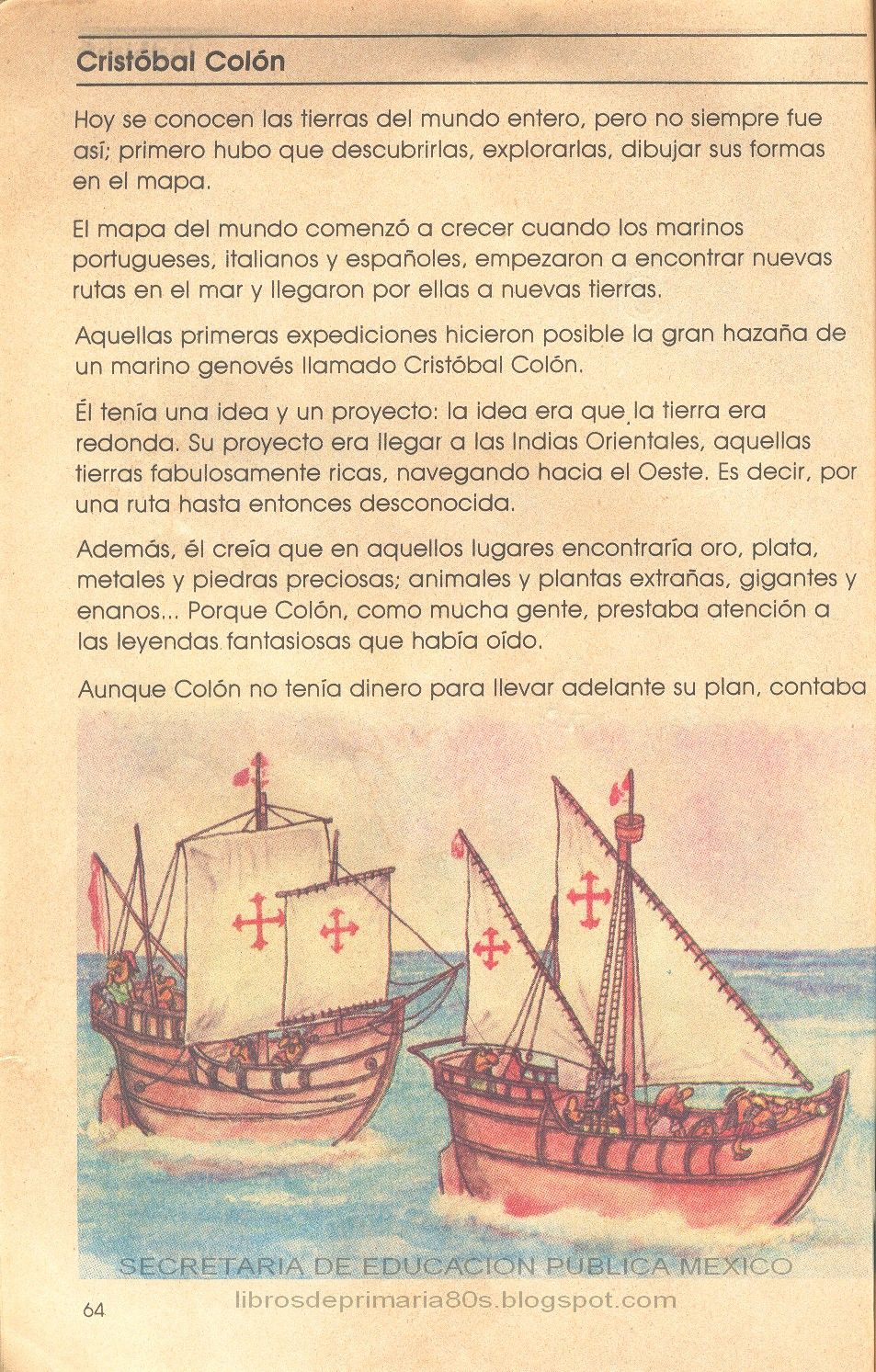 Libros de Primaria de los 80's: Cristóbal Colón - Español Lecturas 3er ...
