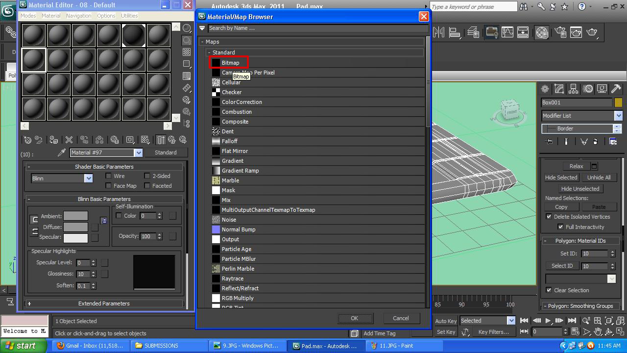 3d tutorials: Multi/sub- object material in 3ds-Max 3d tutorials: Multi/sub- object material in 3ds-Max
