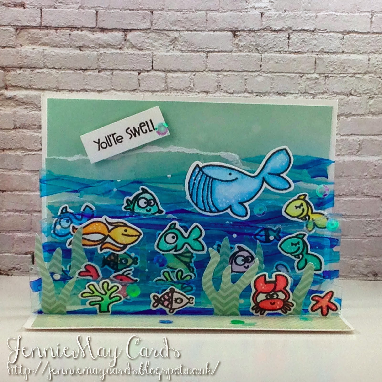 JennieMay Cards: Under the Sea Pop-Up Card