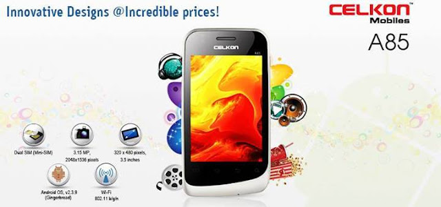 Celkon Mobiles: Experience intelligent and the power of A85