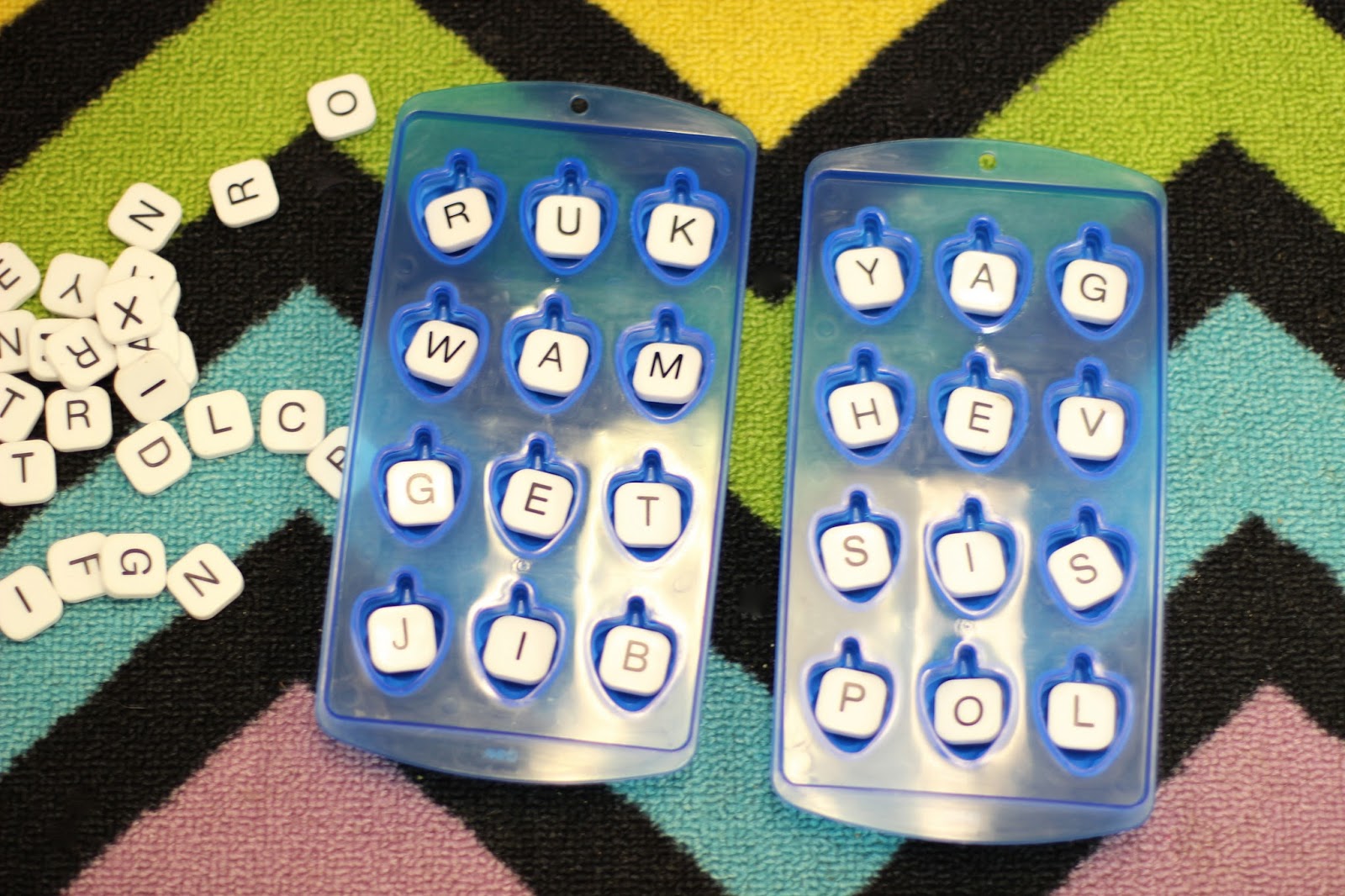 Word Work with Ice Trays Freebie : Blue Skies with Jennifer White