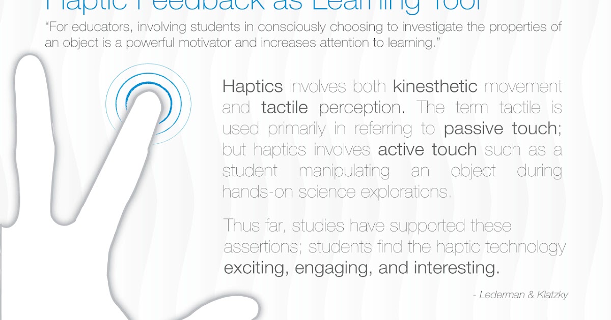 Spaces for Learning: Classroom Haptics Spaces for Learning: Classroom Haptics