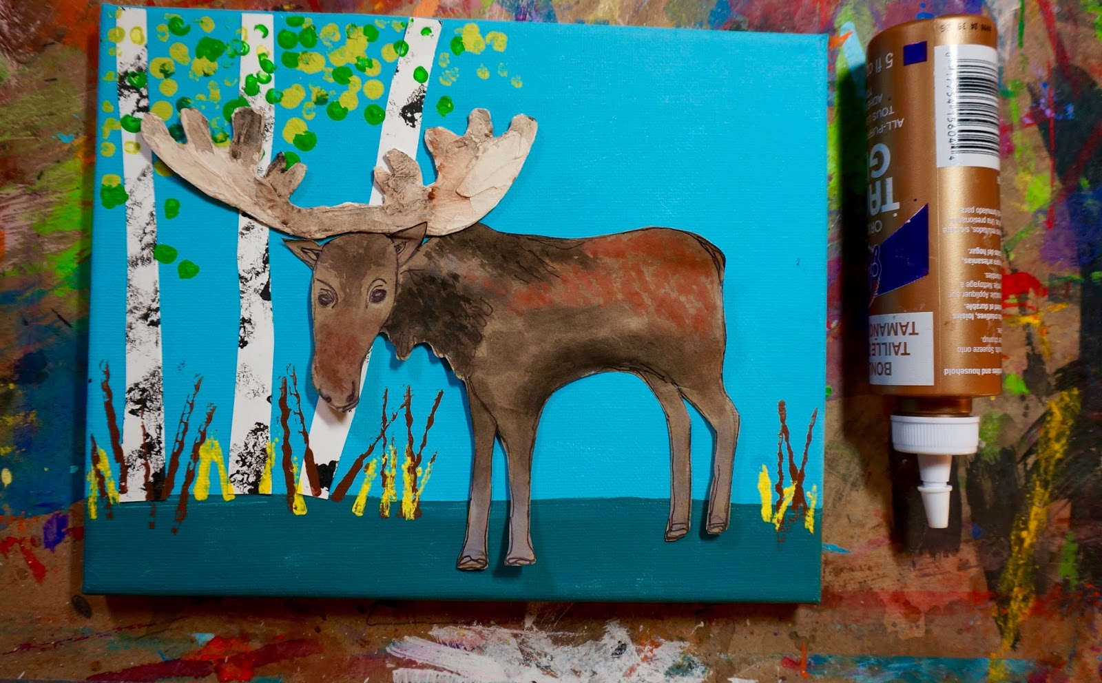 that artist woman: 'Moose in the Wild' Art Project