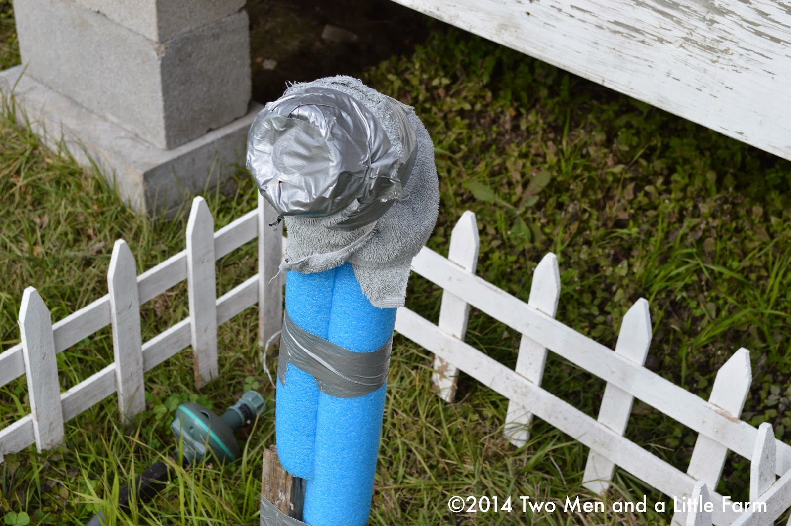 Two Men and a Little Farm: POOL NOODLE FOAM PIPE PROTECTOR FOR FREEZE Two Men and a Little Farm: POOL NOODLE FOAM PIPE PROTECTOR FOR FREEZE