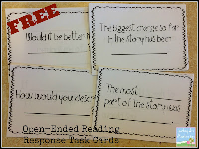 Task Card Corner: Using Task Cards for Reading Response