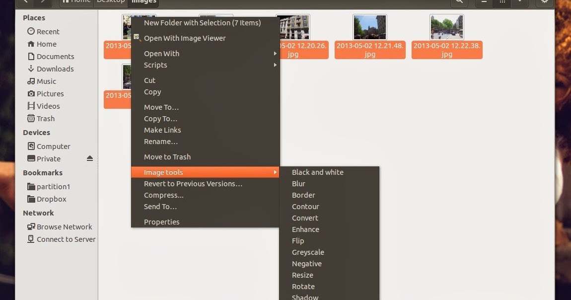 Manipulate Images In Nautilus Or Nemo With `Image Tools` Extension ~ Web Upd8: Ubuntu / Linux blog