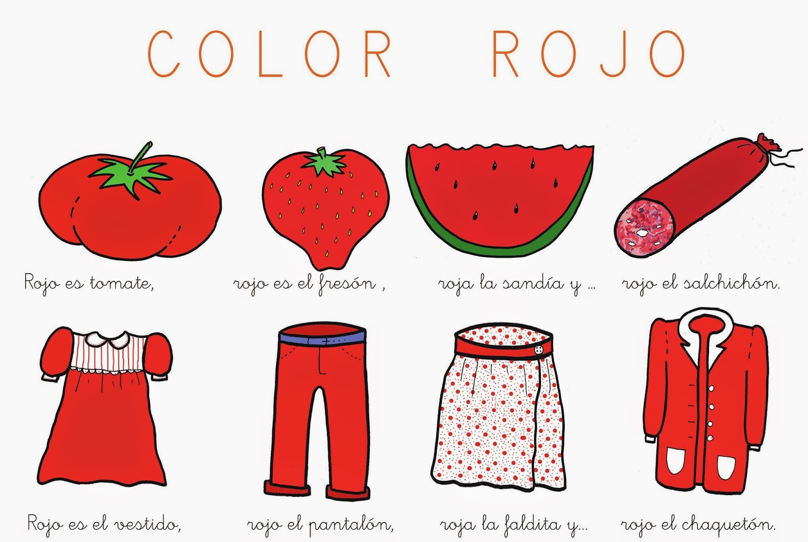 El blog de María: EL COLOR ROJO