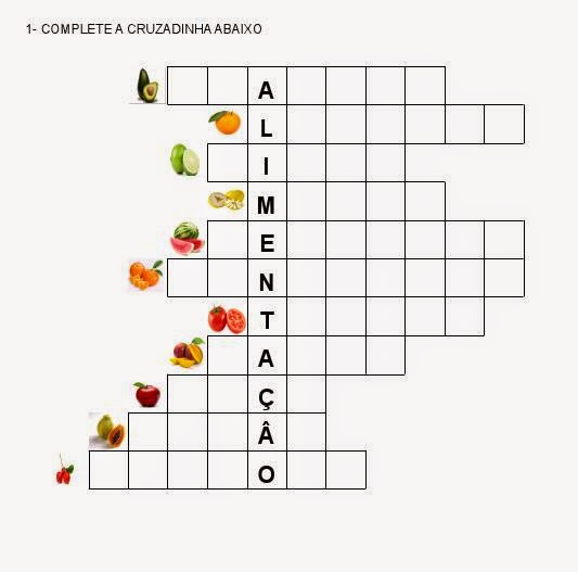 Regina : cruzadinha sobre alimentação