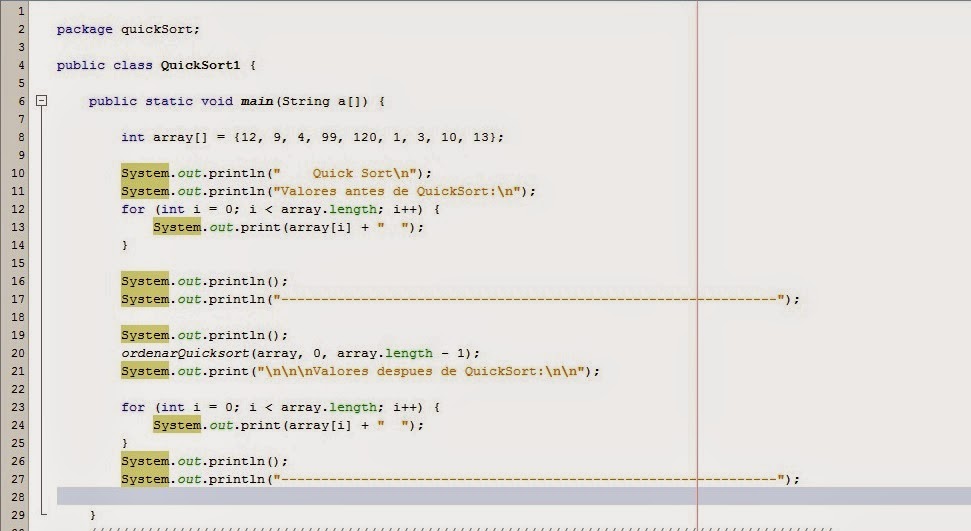 Estructura de Datos: Método de Ordenamiento QuickSort Estructura de Datos: Método de Ordenamiento QuickSort