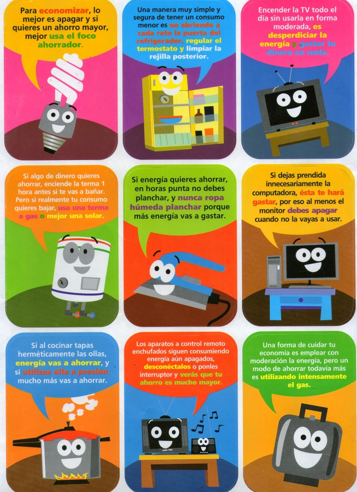 CIENCIA Y TECNOLOGÍA 1° EFRO: USO EFICIENTE DE LA ENERGÍA ELÉCTRICA