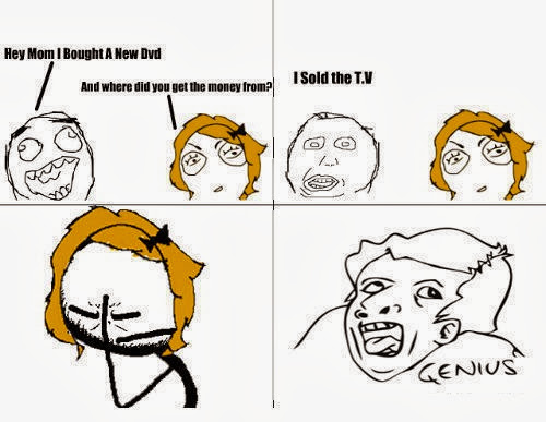 Genius meme face comics- I Sold The T.V