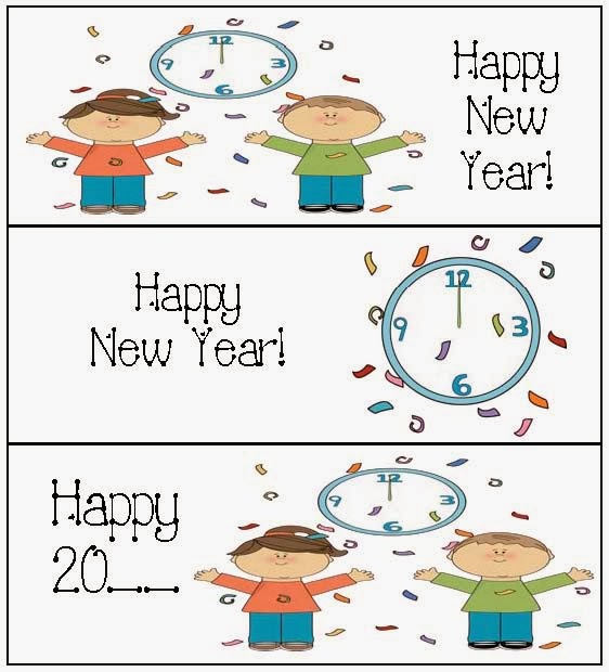 Happy New Year Bookmarks - Classroom Freebies