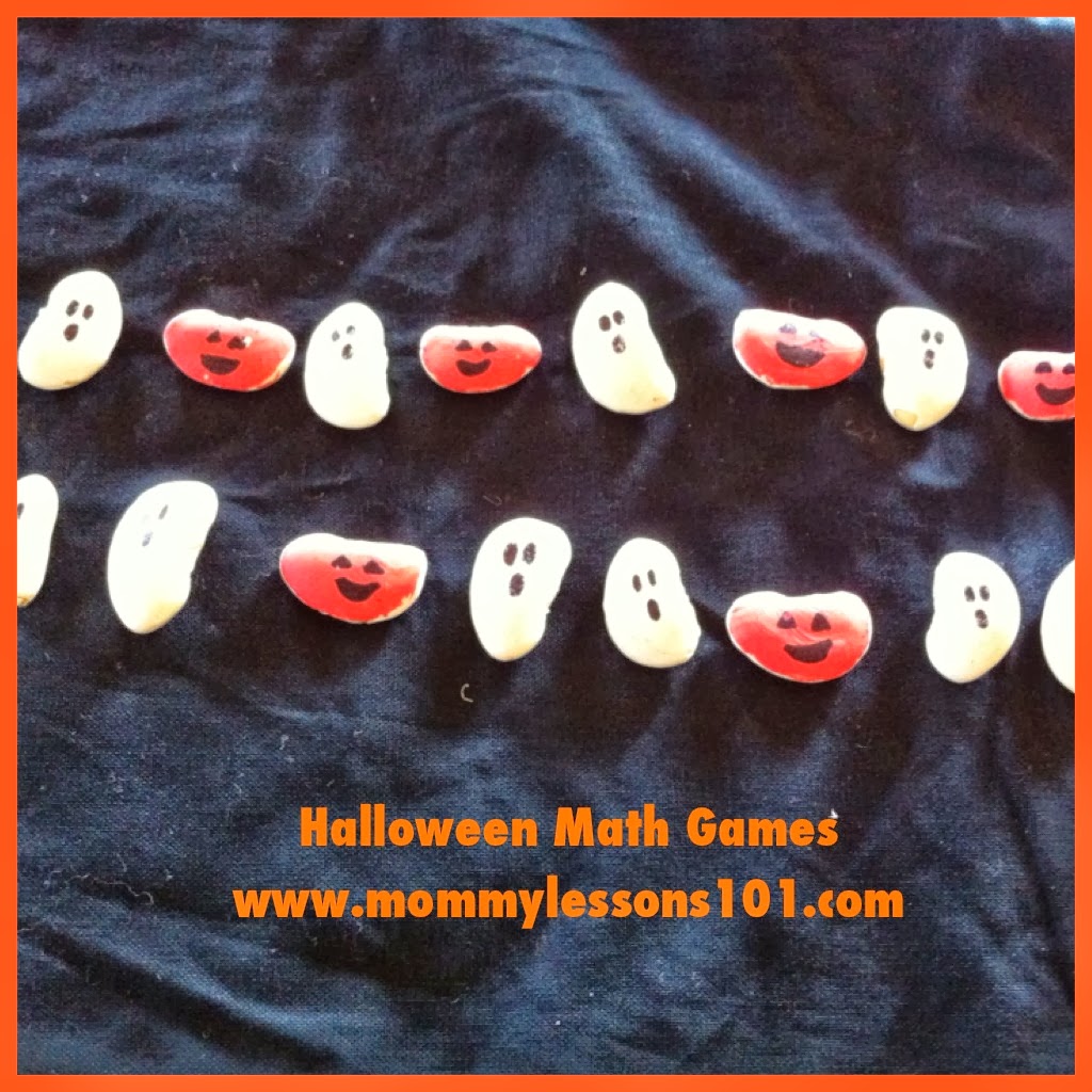 Mommy Lessons 101: Halloween Math Games with Manipulatives for ...