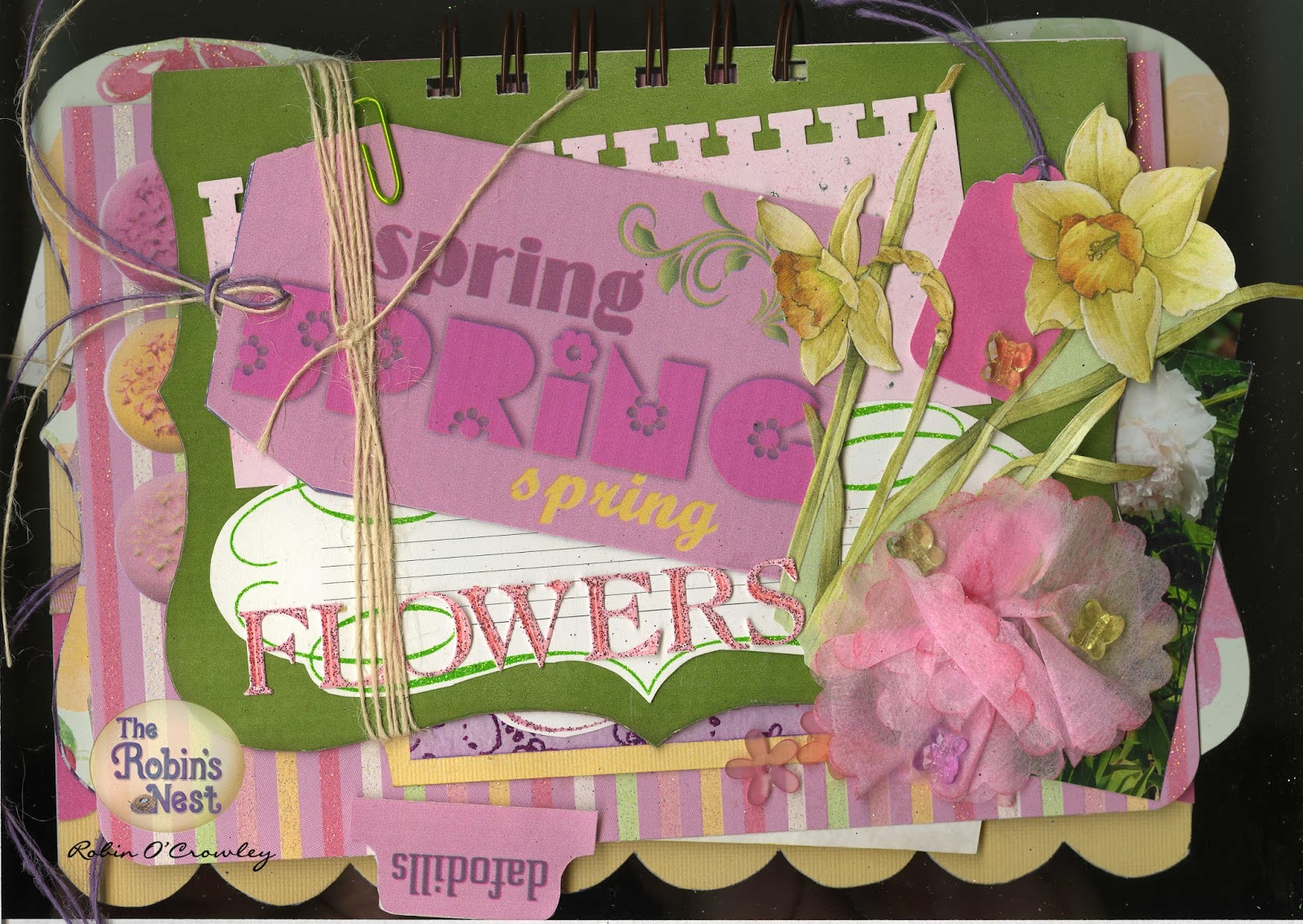 Robin's Creations of Joy: Spring Flowers Mini Book