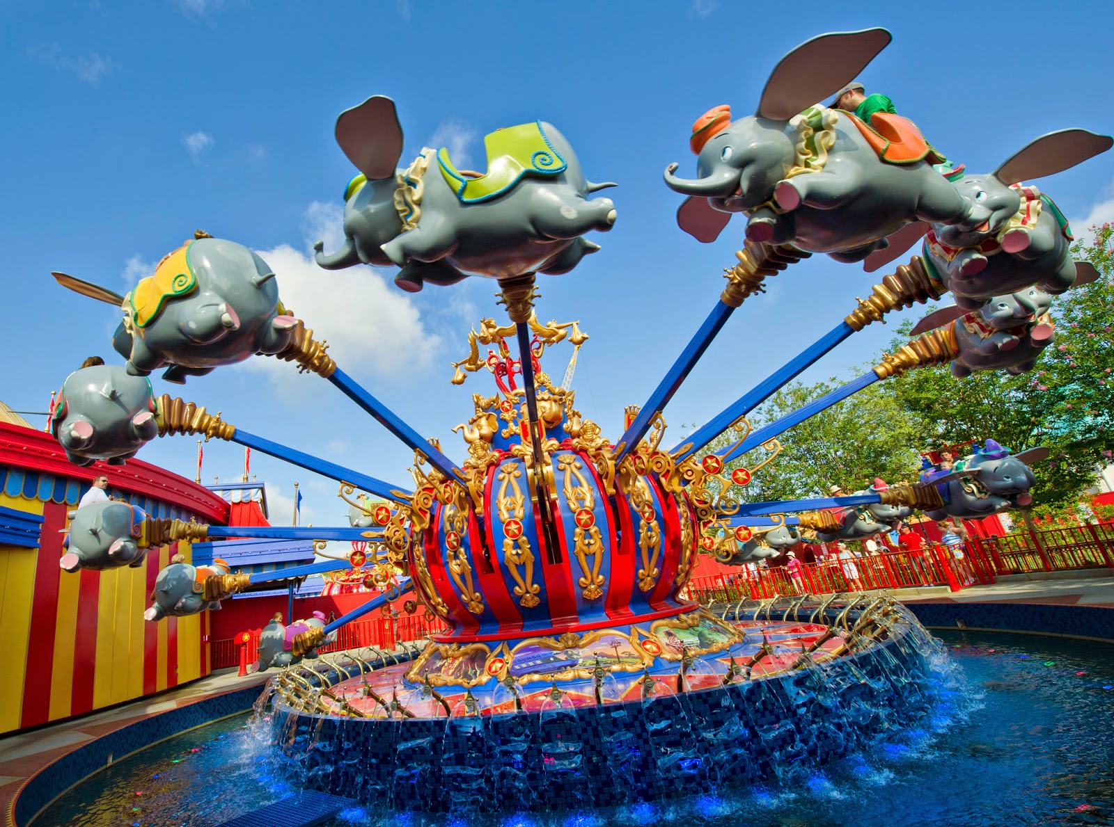 The Walt Disney World Picture Of The Day Dual Dumbo The Flying the-walt-disney-world-picture-of-the-day-dual-dumbo-the-flying