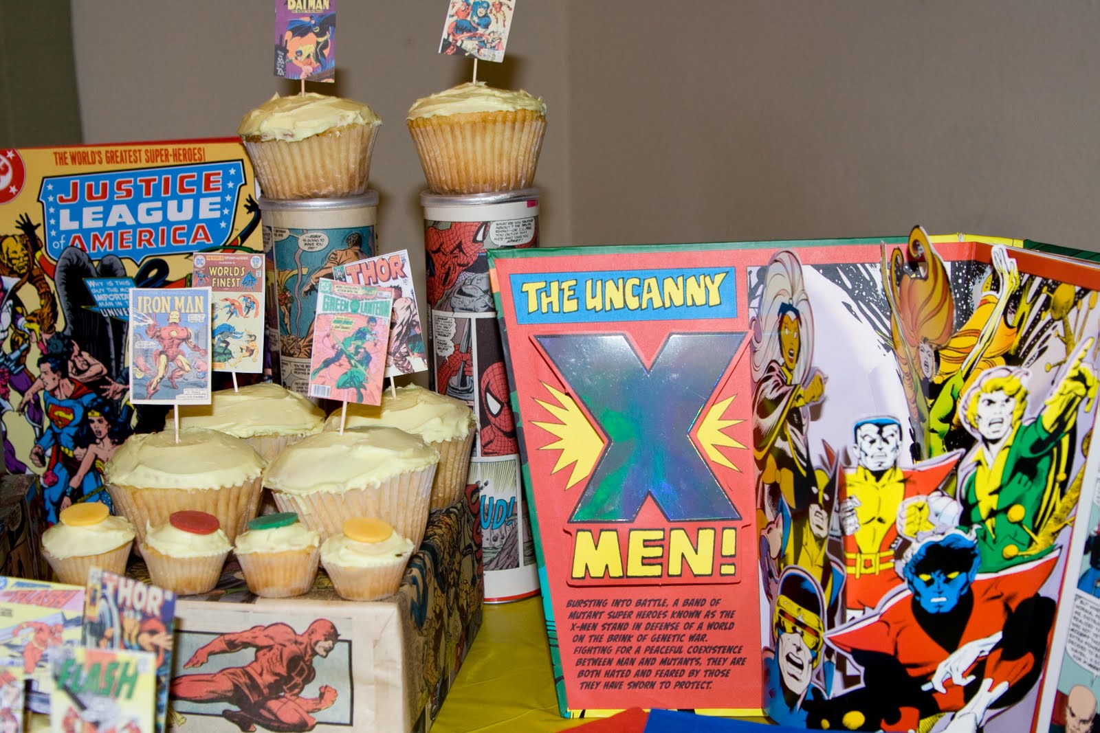 Our 4tunate Family Comic Book Party Decor our-4tunate-family-comic-book-party-decor