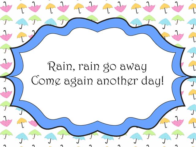 Kodaly Inspired Classroom: Rain Rain Go Away