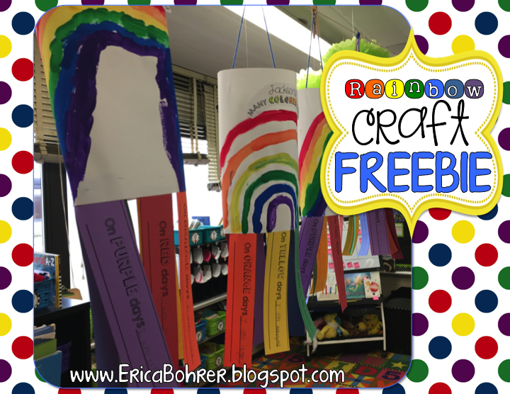 Rainbow Craft Freebie, a Sale, and Visual Plans for the Week