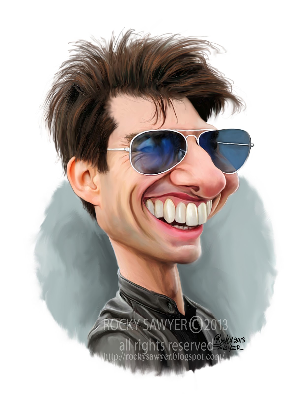 Sawyer Illustration Inc. caricature and cartoon art studio: Tom Cruise Sawyer Illustration Inc. caricature and cartoon art studio: Tom Cruise