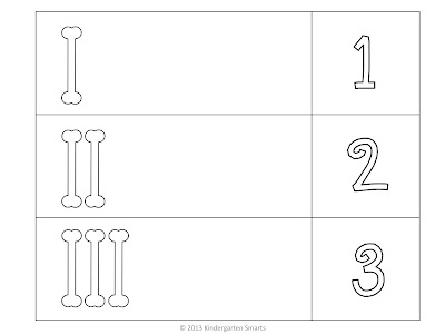 Funny Bones Tally Marks Matching Set - Kindergarten Smarts
