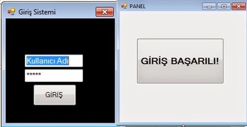 Basit Giris Sistemi - Visual Basic Dersleri