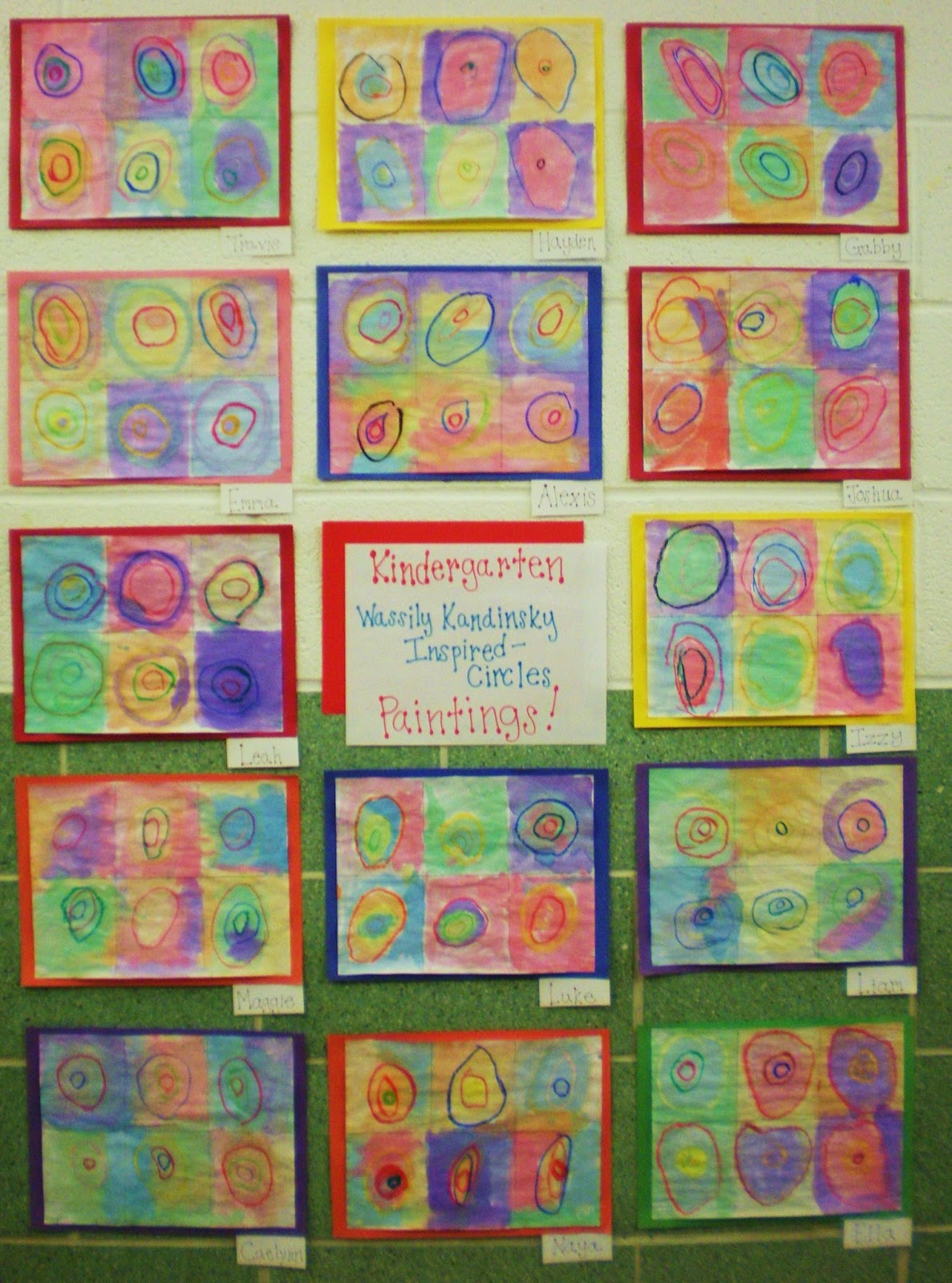 Miss M's Art Room: Kindergarten Watercolor Circles
