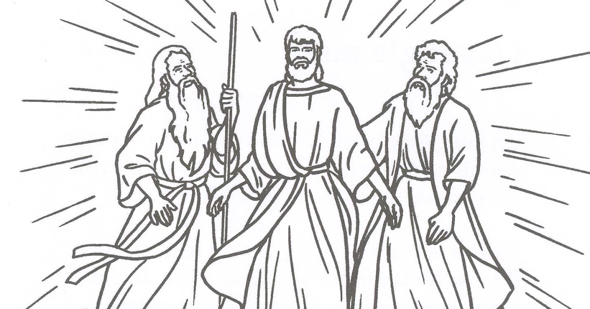 PEQUES Y PECAS...: COLOREA LA TRANSFIGURACIÓN DE JESÚS: