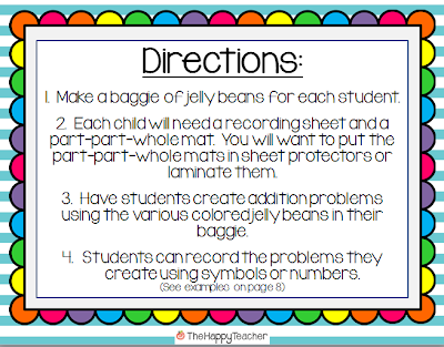 Jelly Bean Math {Addition} | TheHappyTeacher