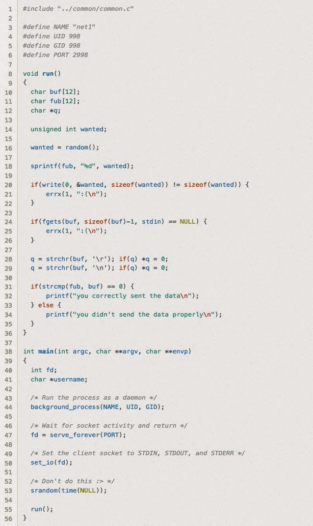 Security Writeups: Protostar - Net #1
