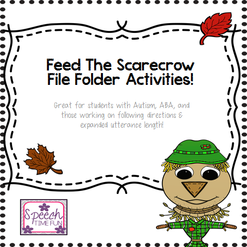 Feed The Scarecrow! (Great for students with Autism, ABA, expanding ...