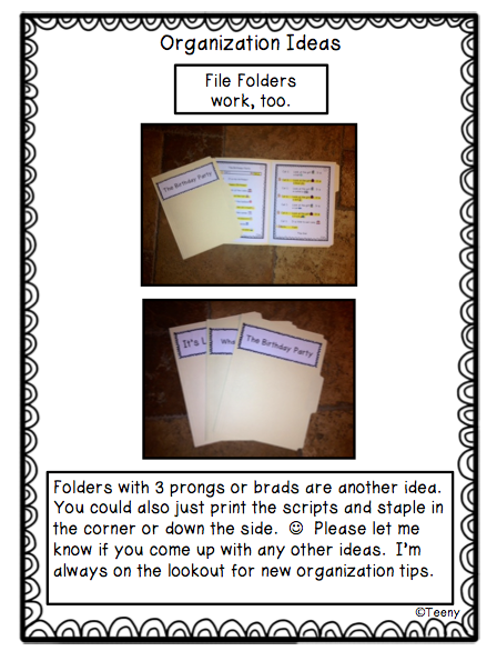 Reader's Theater for Beginning Readers - A Teeny Tiny Teacher